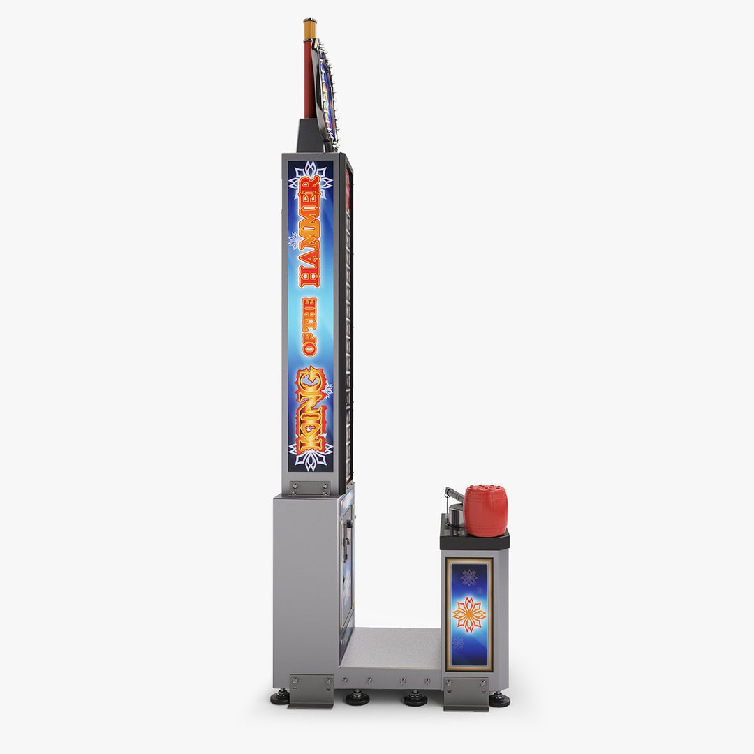 3d king hammer arcade machine model