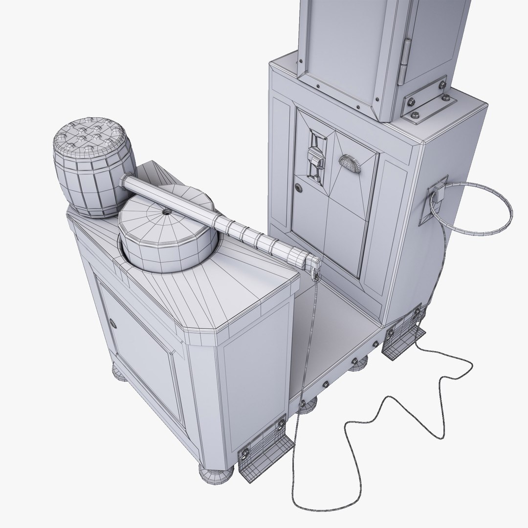 3d king hammer arcade machine model
