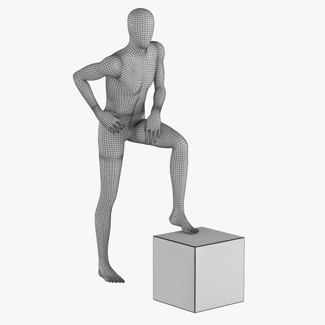Faceless Male Mannequin 3D Model - TurboSquid 1364403