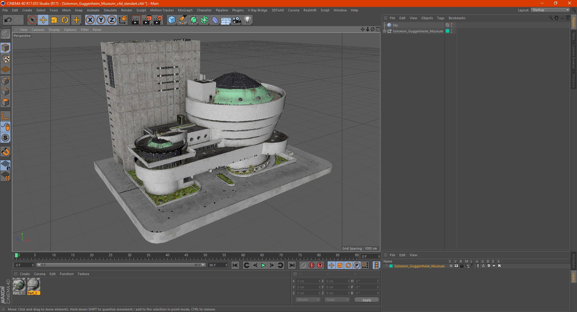 Solomon Guggenheim Museum 3D model - TurboSquid 1737004
