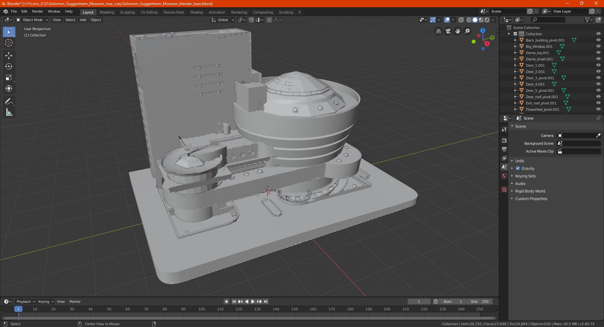 Solomon Guggenheim Museum 3D model - TurboSquid 1737004