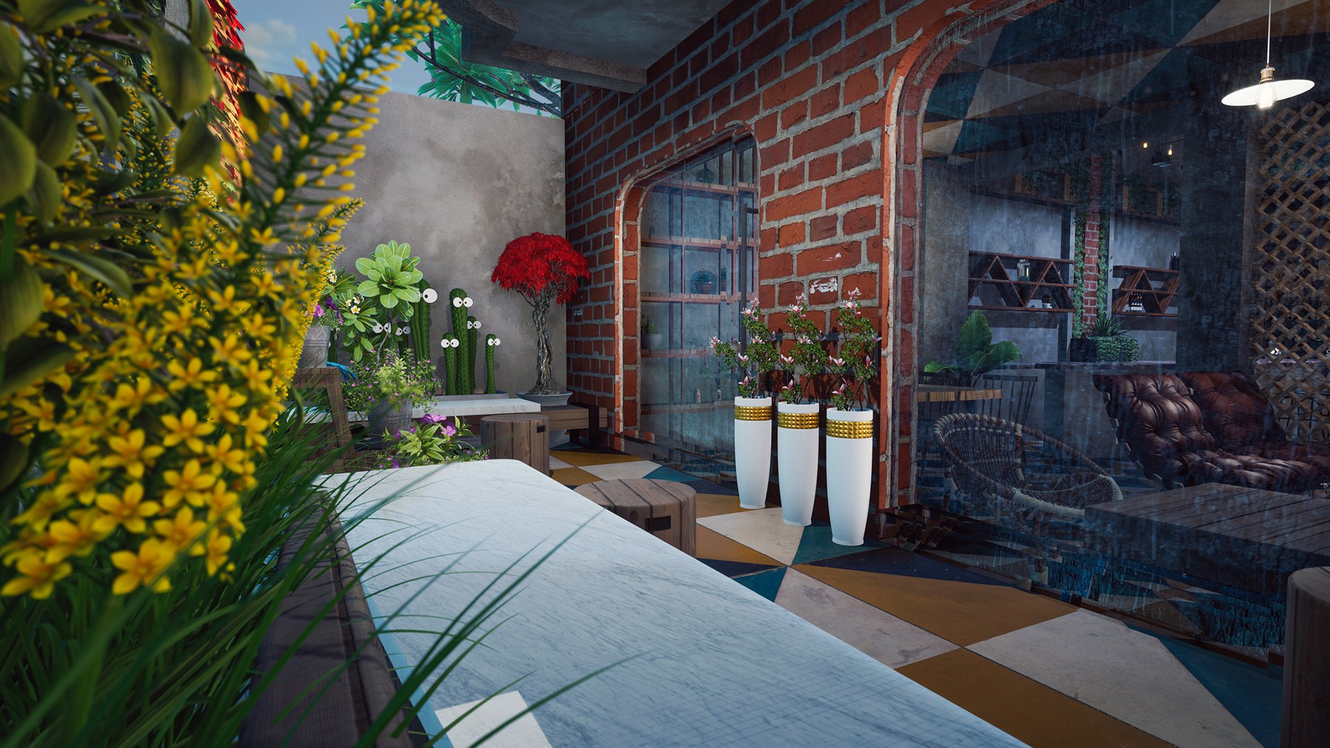 Free 3D Exterior Coffee Restaurant Free – UE4 | FBX Model - TurboSquid ...