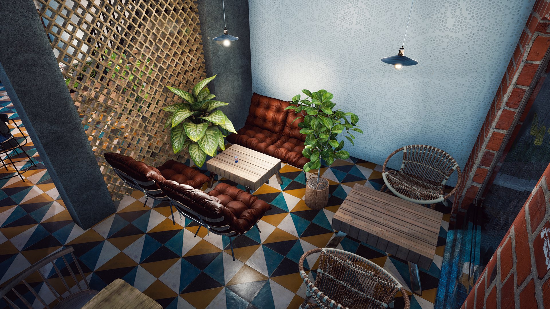 Free 3D Exterior Coffee Restaurant Free – UE4 | FBX Model - TurboSquid ...