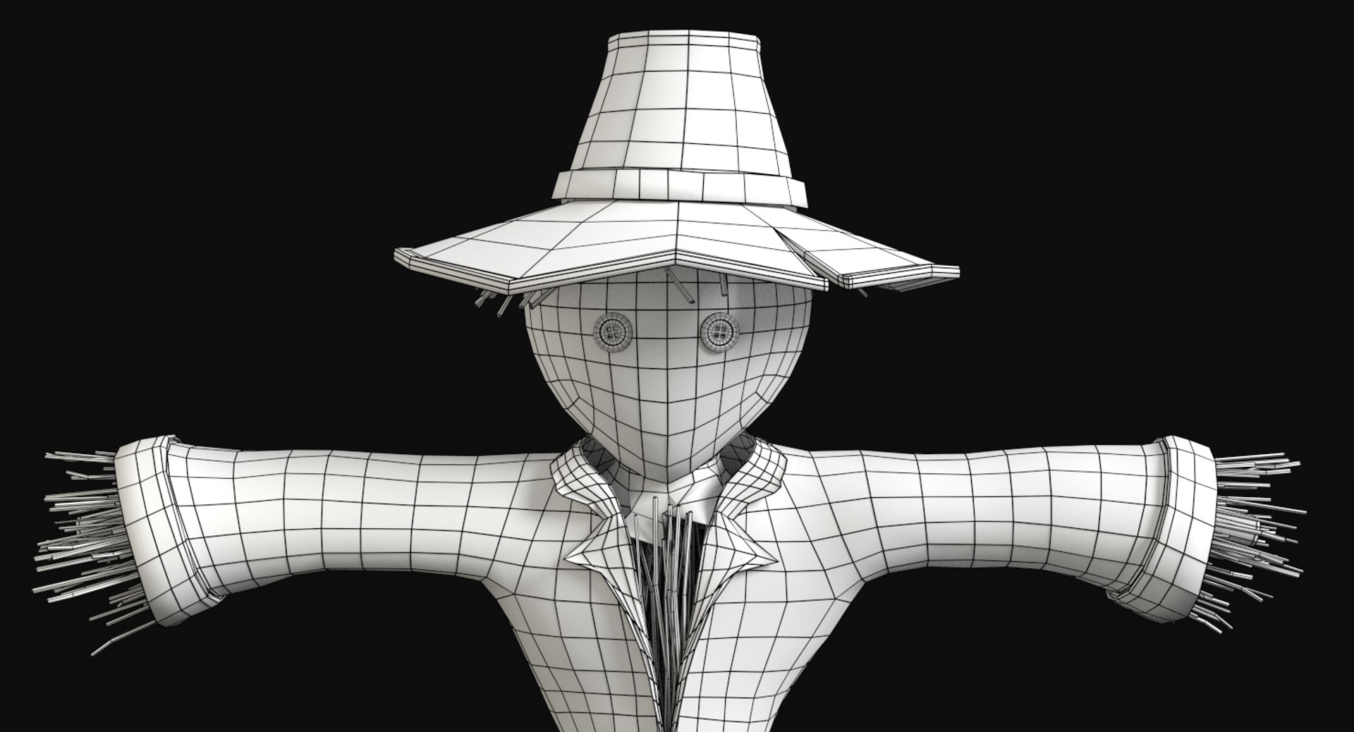 Scarecrow Crow 3d Max