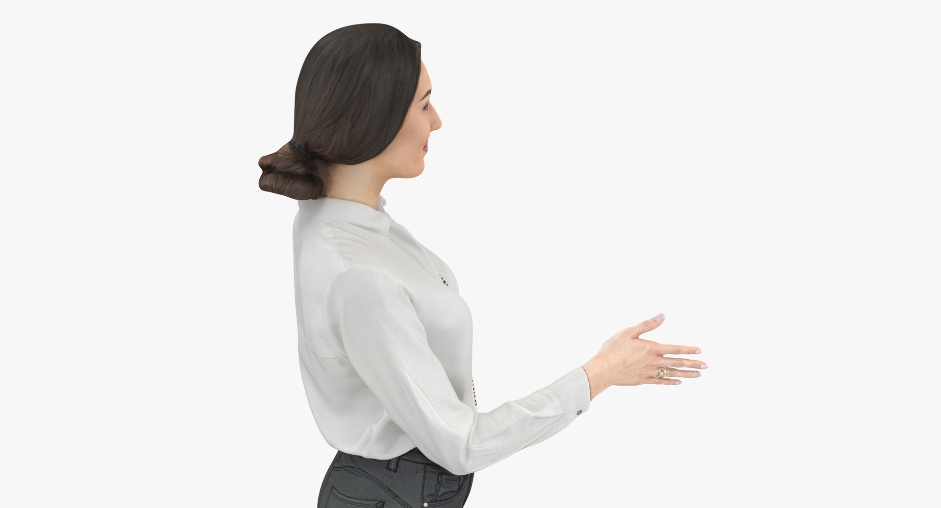 Elizabeth Business Interacting Pose 04 3D model - TurboSquid 1857801