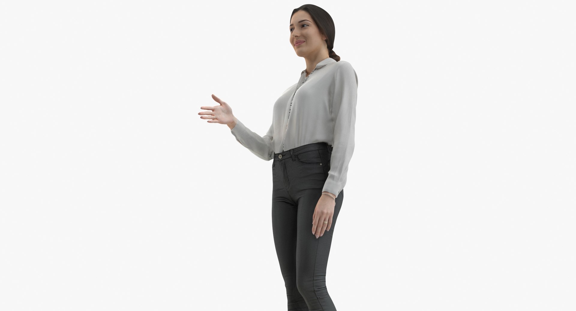 Elizabeth Business Interacting Pose 04 3D model - TurboSquid 1857801