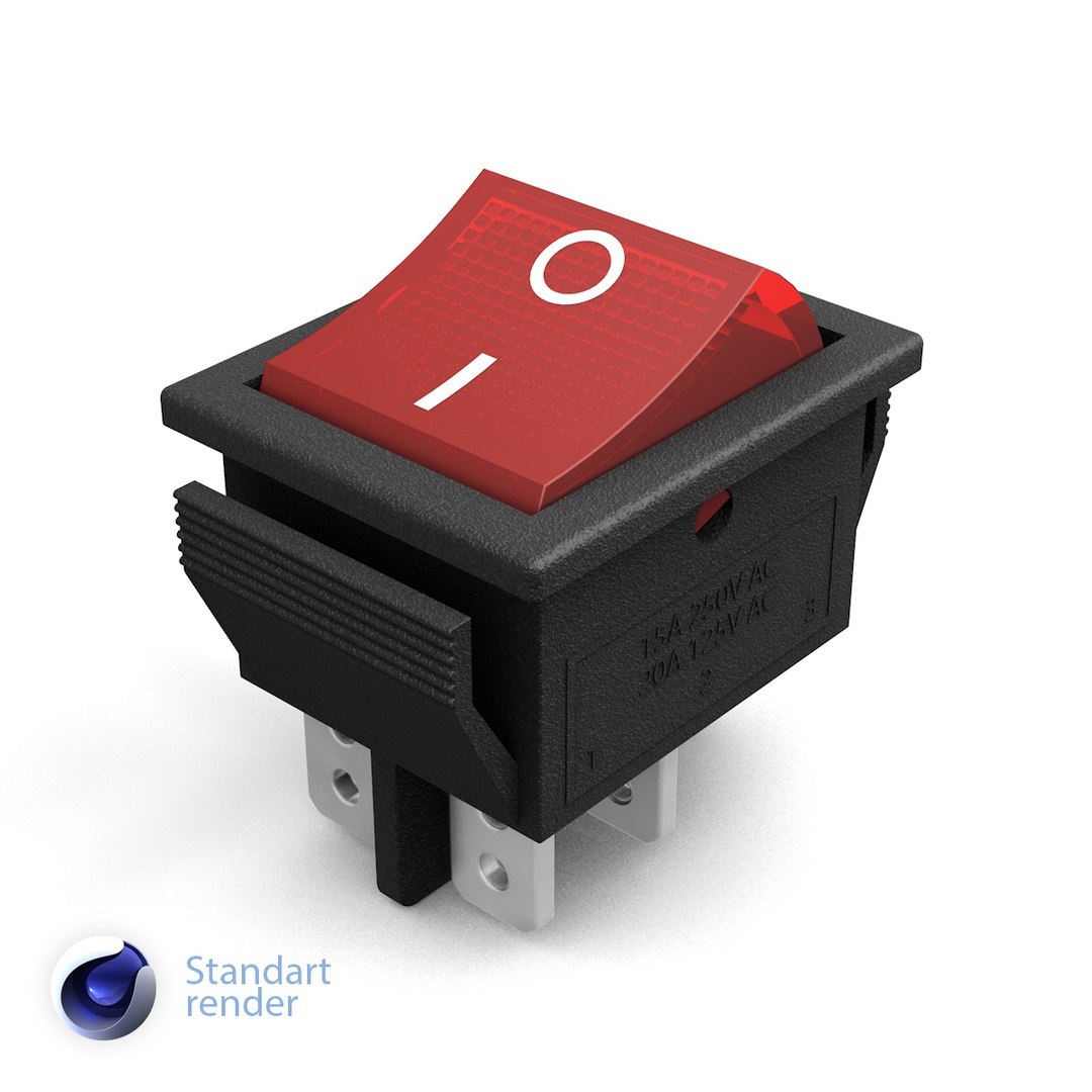 Switch Rocker 3D Model - TurboSquid 1173774