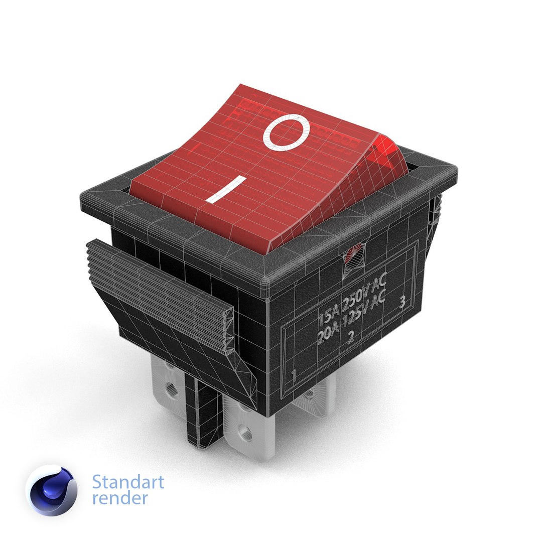 Switch Rocker 3D Model - TurboSquid 1173774