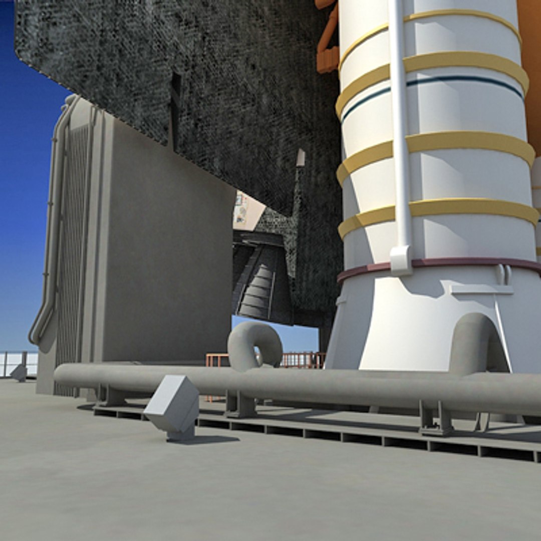 3d nasa space shuttle mlp