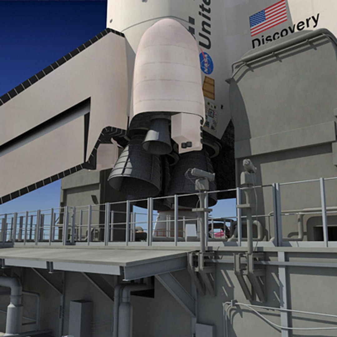 3d nasa space shuttle mlp