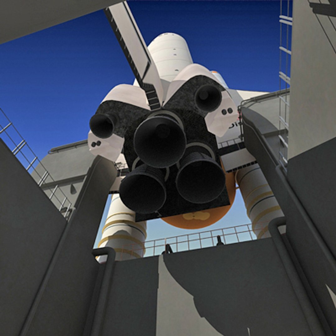 3d nasa space shuttle mlp