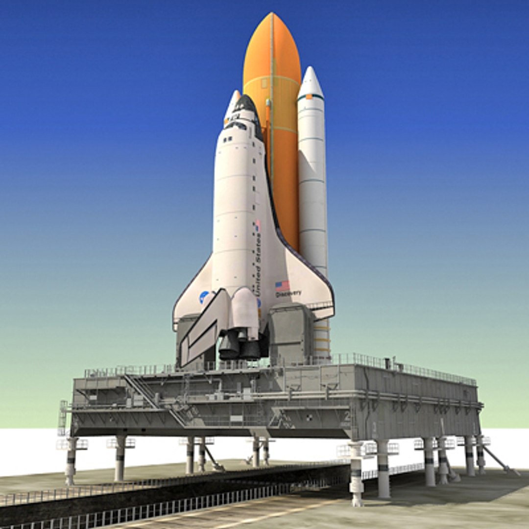 3d nasa space shuttle mlp