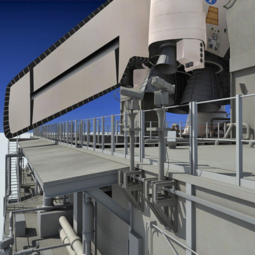 3d nasa space shuttle mlp