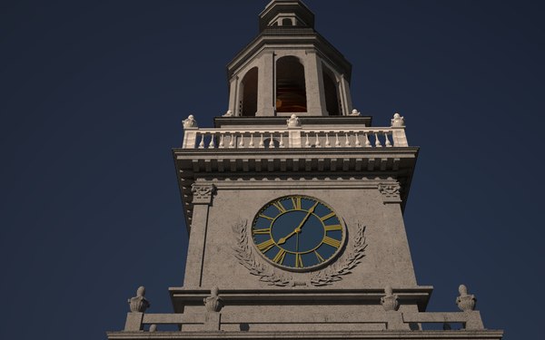 3D Independence Hall model - TurboSquid 1791534