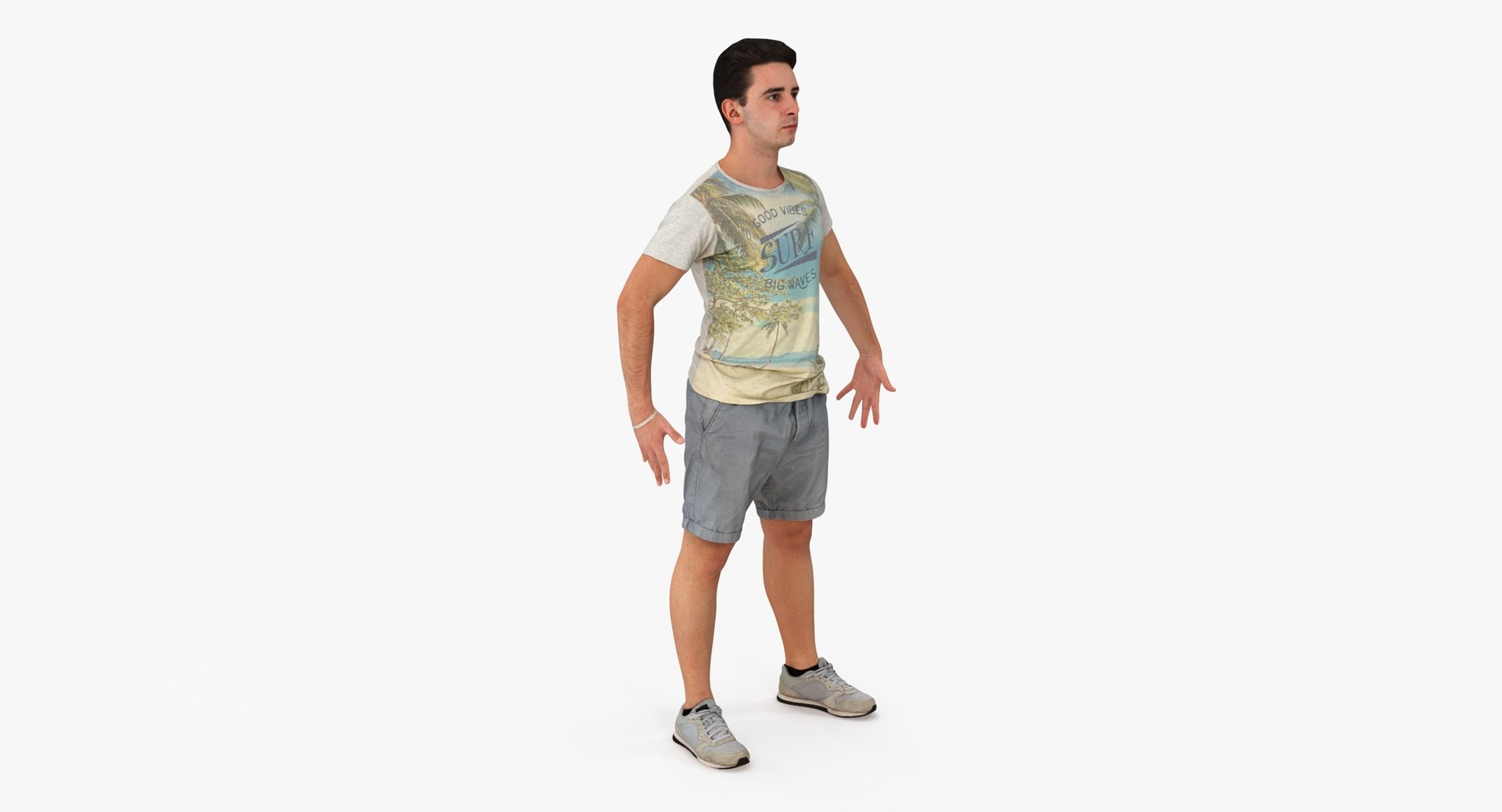 Allan Casual Summer A Pose(1) 3D model - TurboSquid 2097999