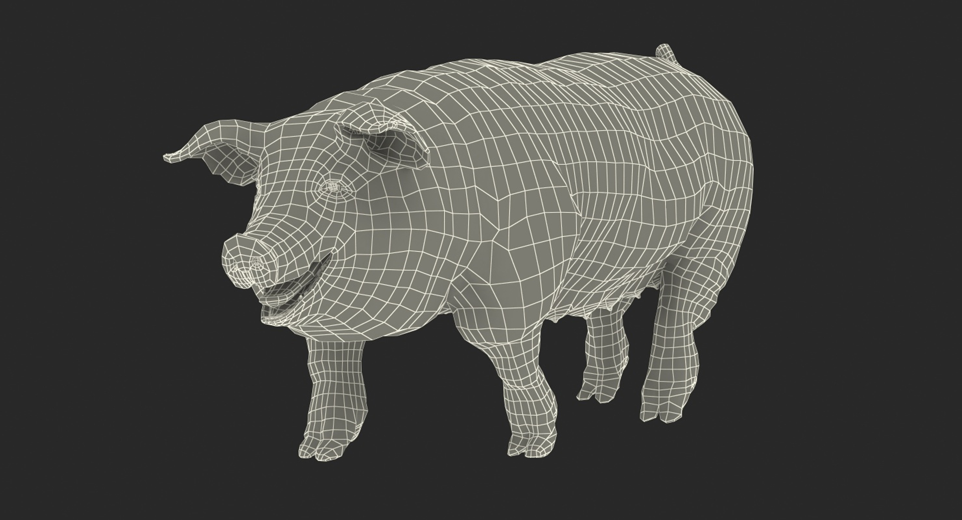 3D Pig Sow Peitrain Walking Model - TurboSquid 1355591