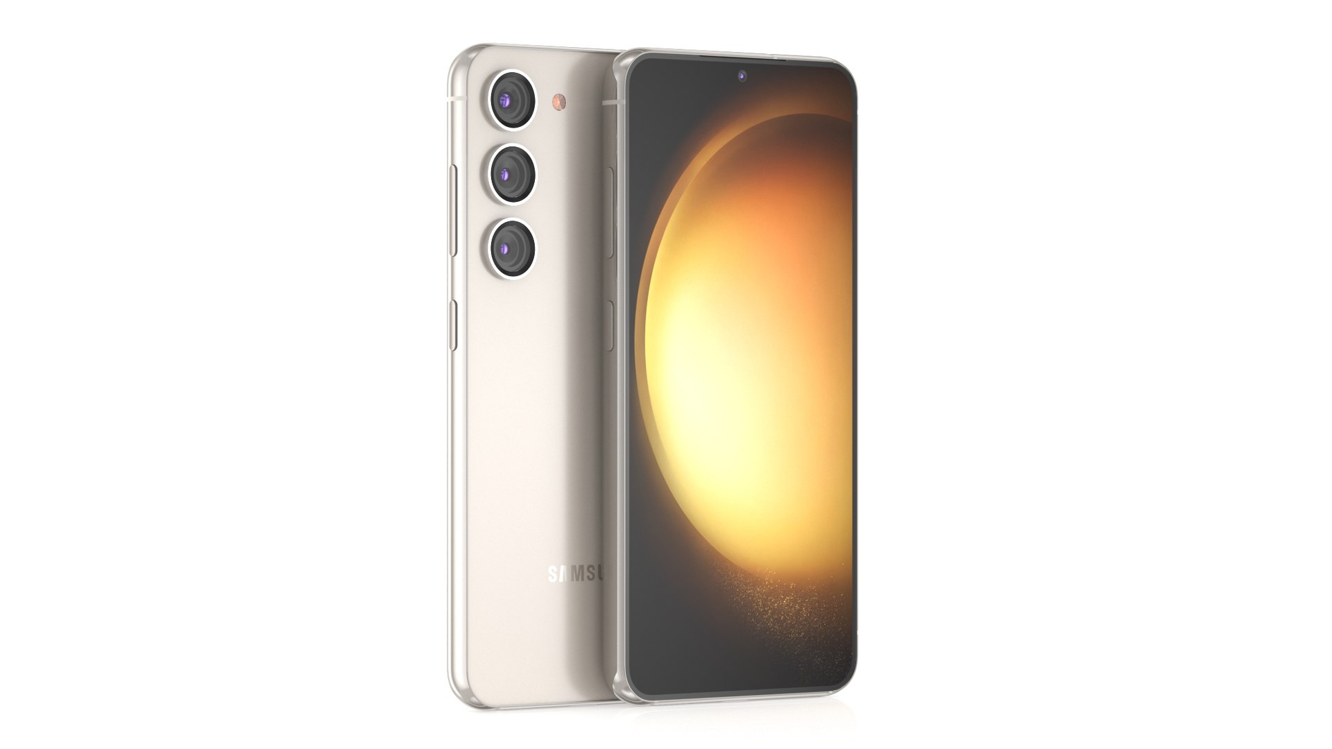 Samsung Galaxy S23 Cream 3D Model - TurboSquid 2101762