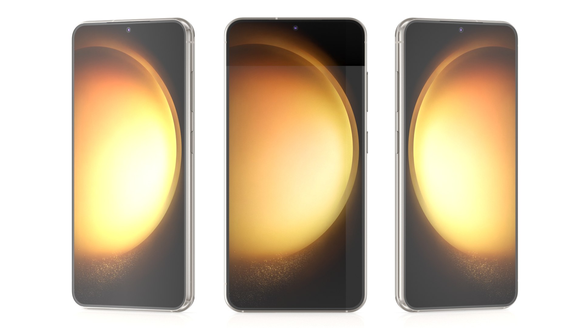 Samsung Galaxy S23 Cream 3D Model - TurboSquid 2101762