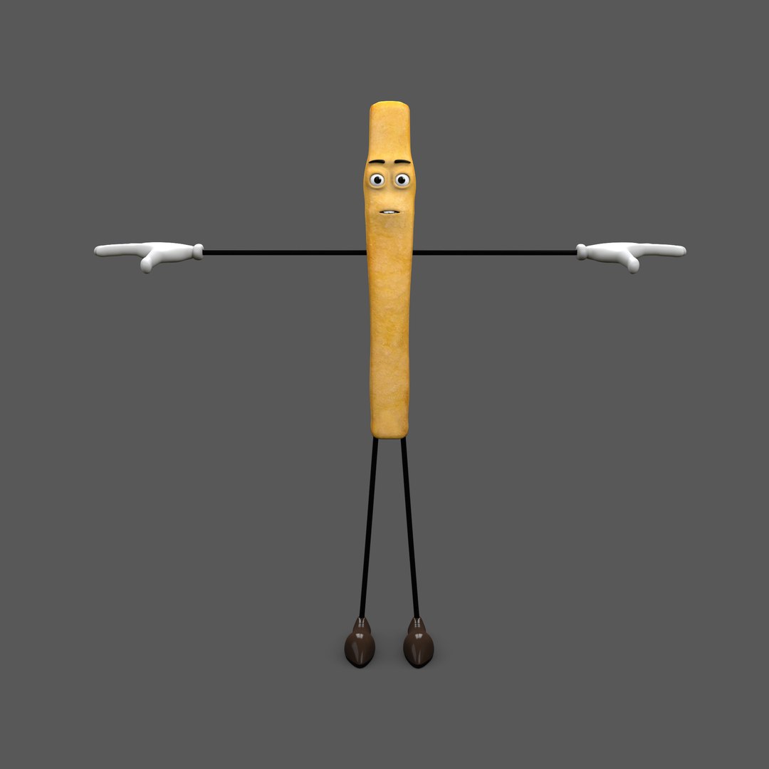 modelo 3d Human french Fries - TurboSquid 2029722