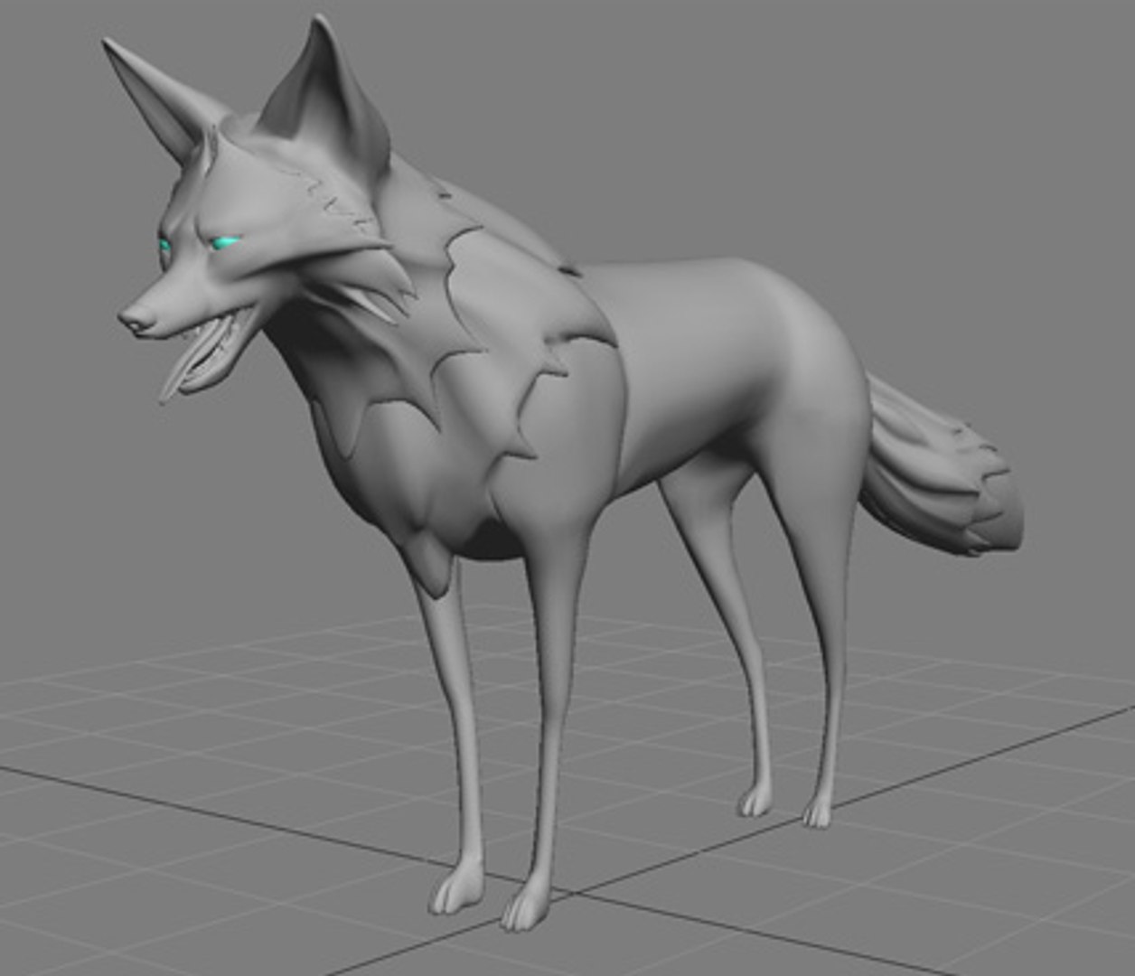 fox 3d model
