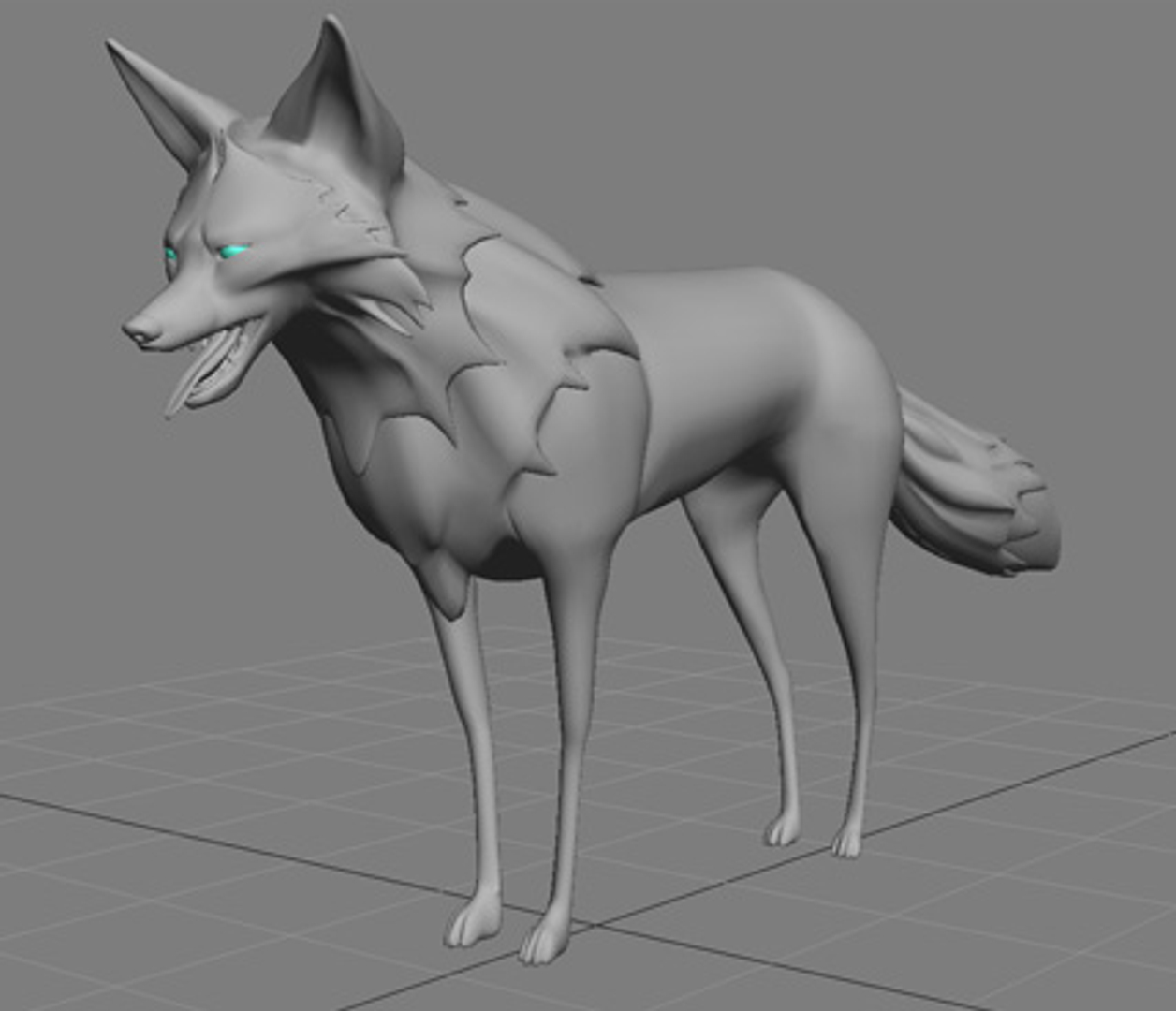 fox 3d model