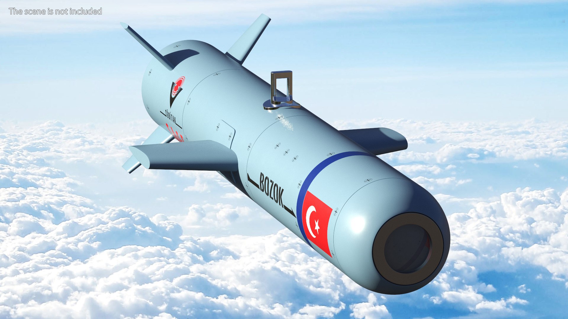 Bozok Laser Guided Rocket 3D Model - TurboSquid 2131246