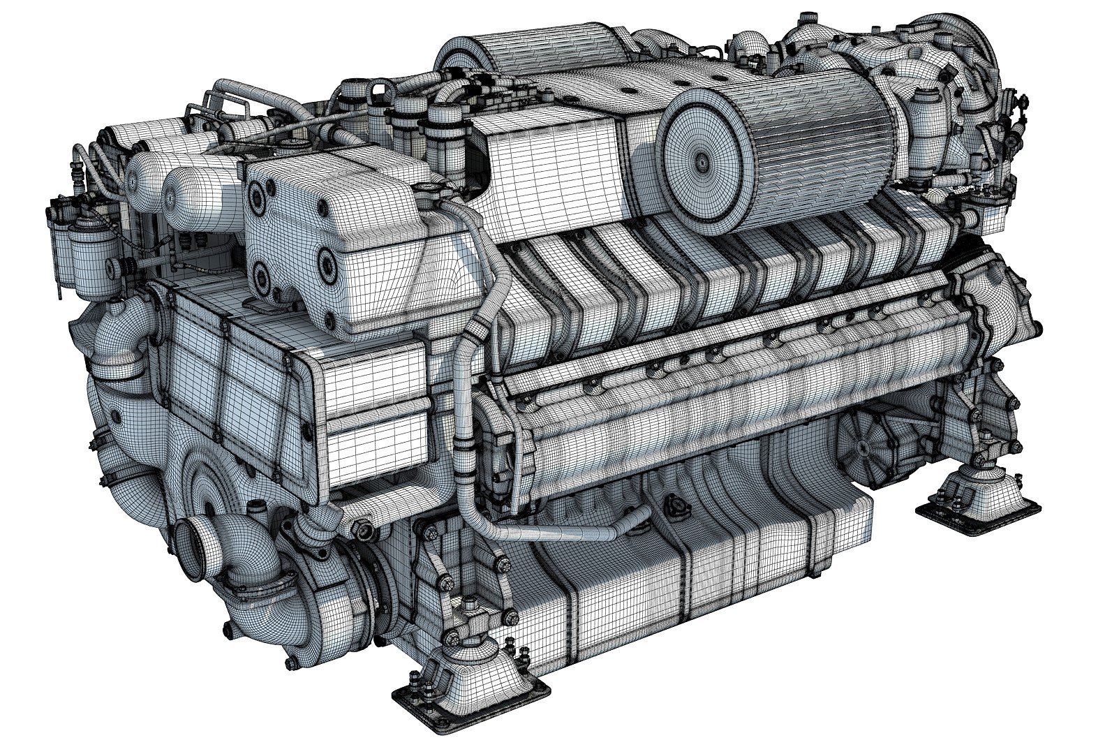 3D Marine Engine Model - TurboSquid 1251073