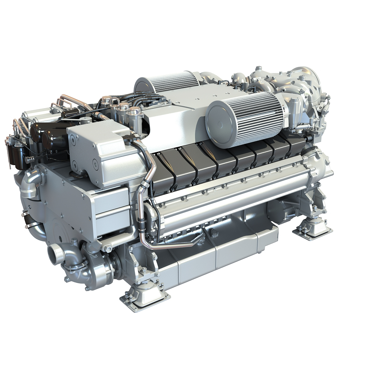 modelo 3d MTU Yacht Engine - TurboSquid 1251073