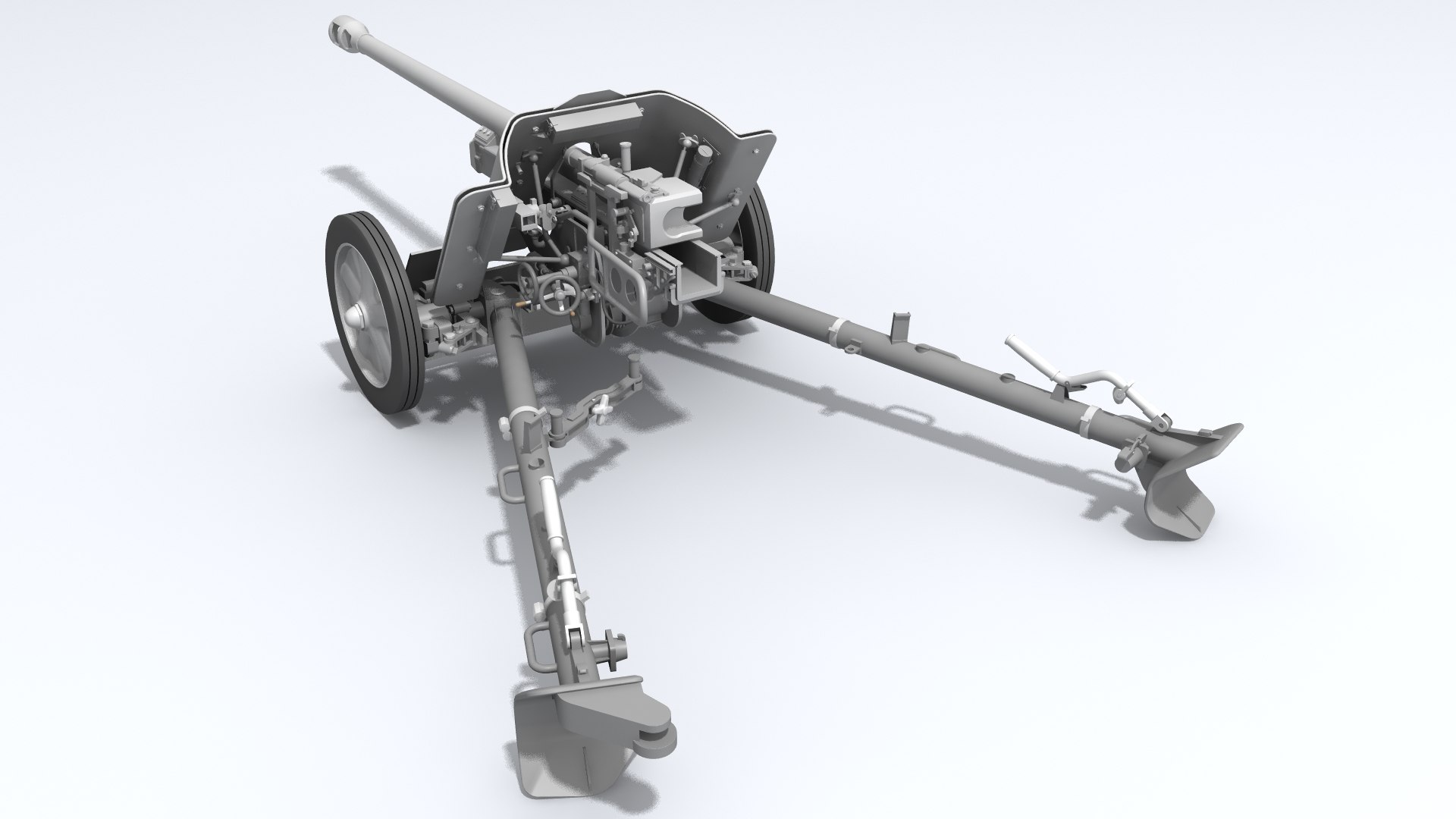 5 Cm Pak38 L60 Gun 3D Model - TurboSquid 2086313