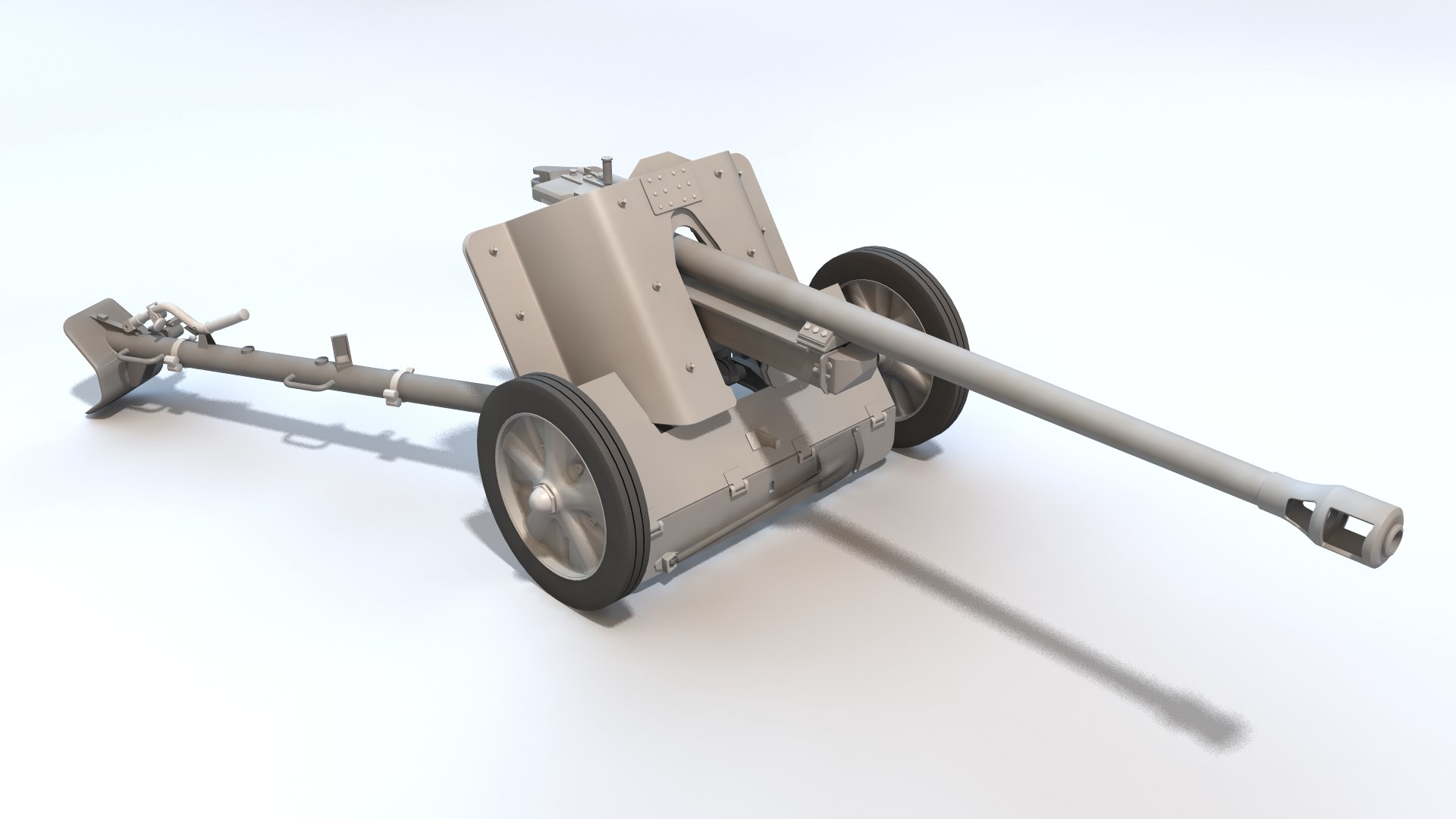 5 Cm Pak38 L60 Gun 3D Model - TurboSquid 2086313