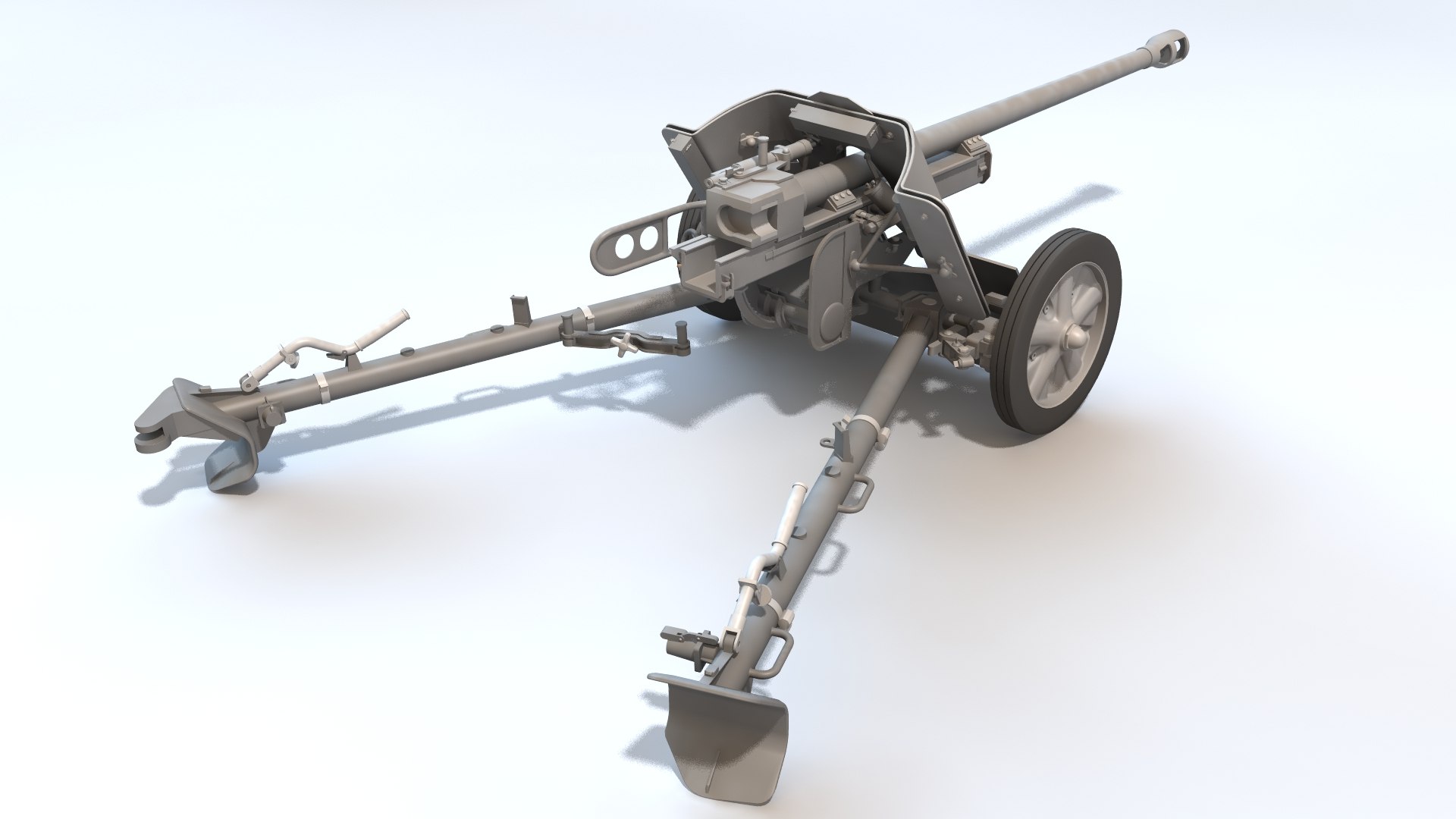 5 Cm Pak38 L60 Gun 3D Model - TurboSquid 2086313