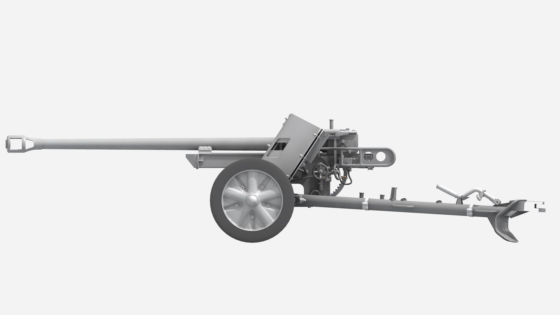 5 Cm Pak38 L60 Gun 3D Model - TurboSquid 2086313