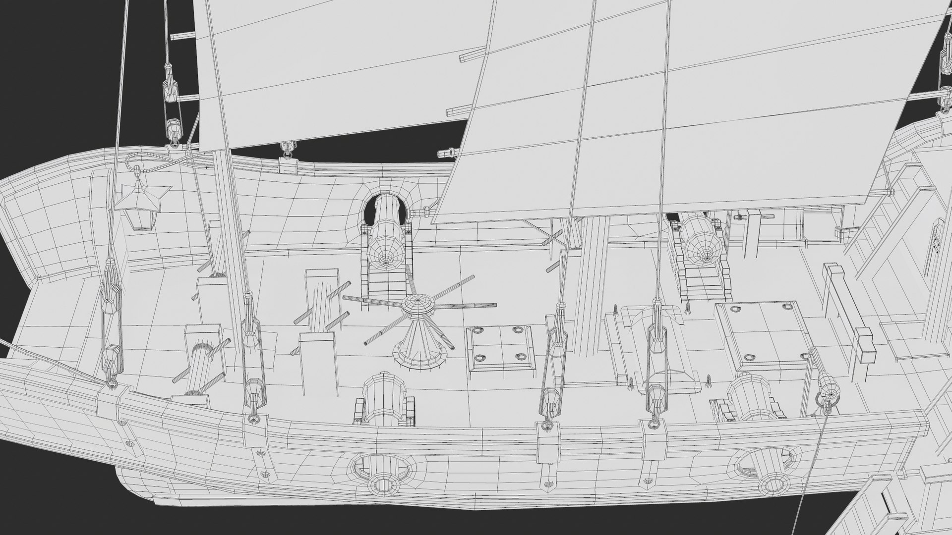 Junk pirate vessel 3D - TurboSquid 1701288