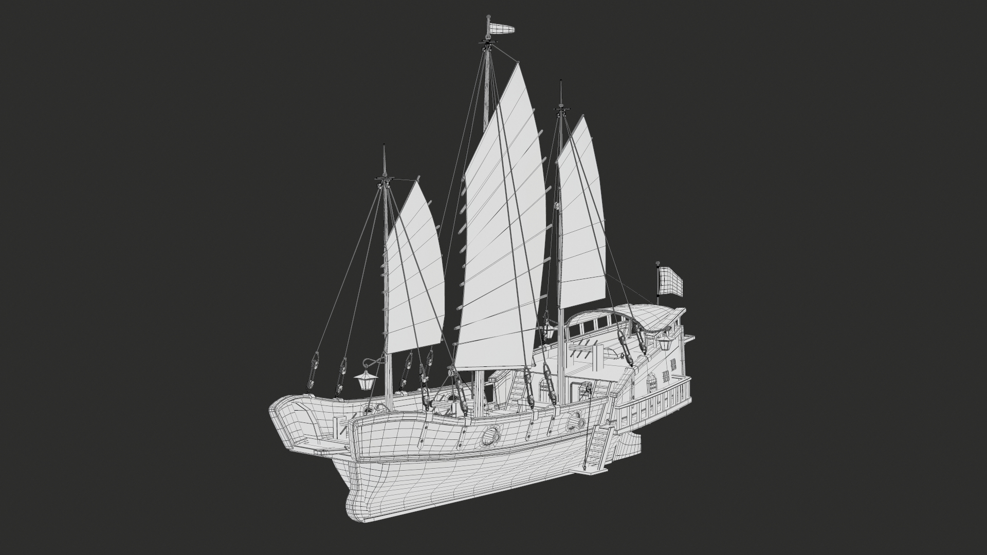 Junk Pirate Vessel 3D - TurboSquid 1701288