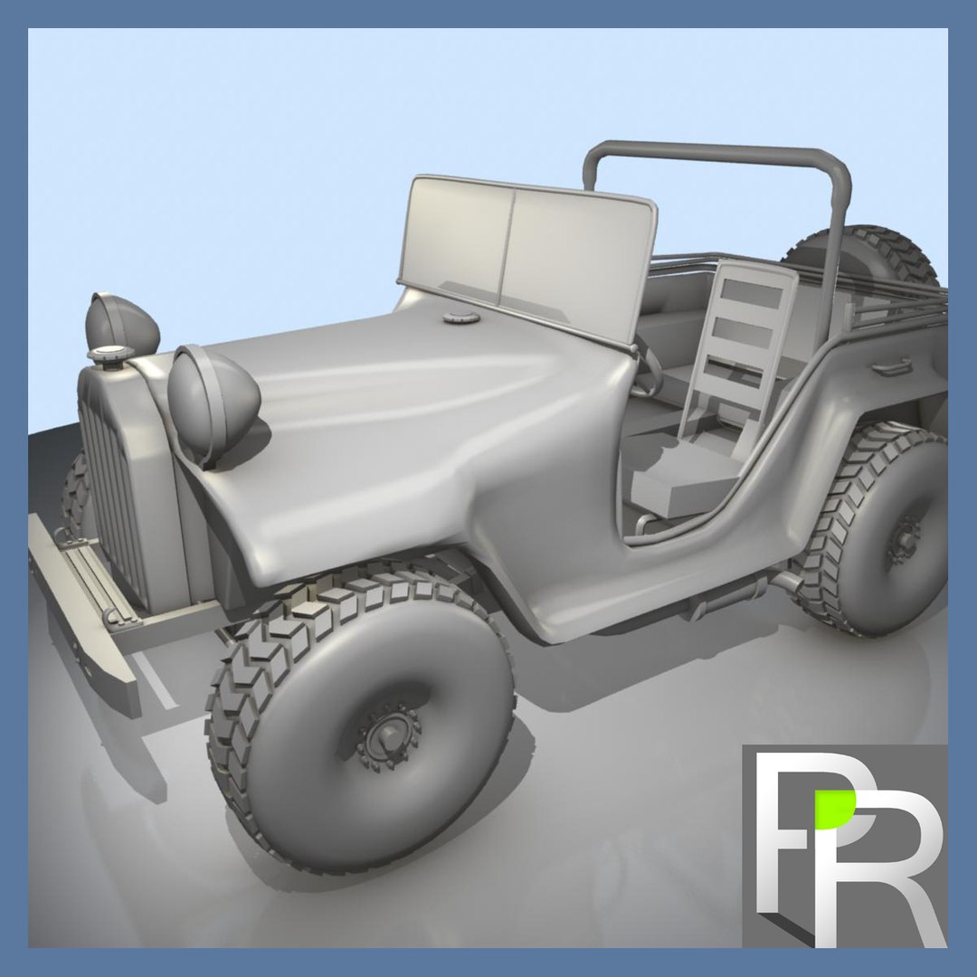 3d model jeep