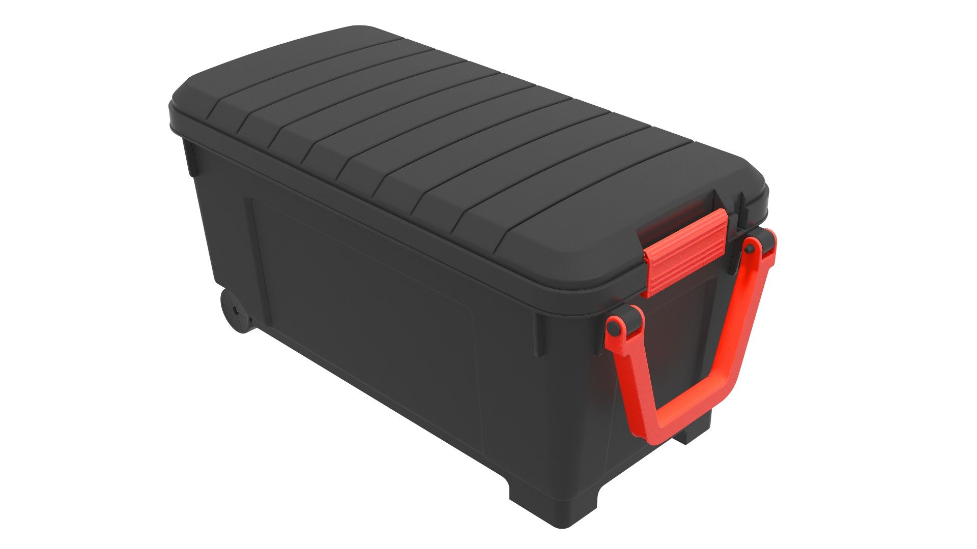 Portable Plastic Storage Trunk Red 3D Model - TurboSquid 2237824