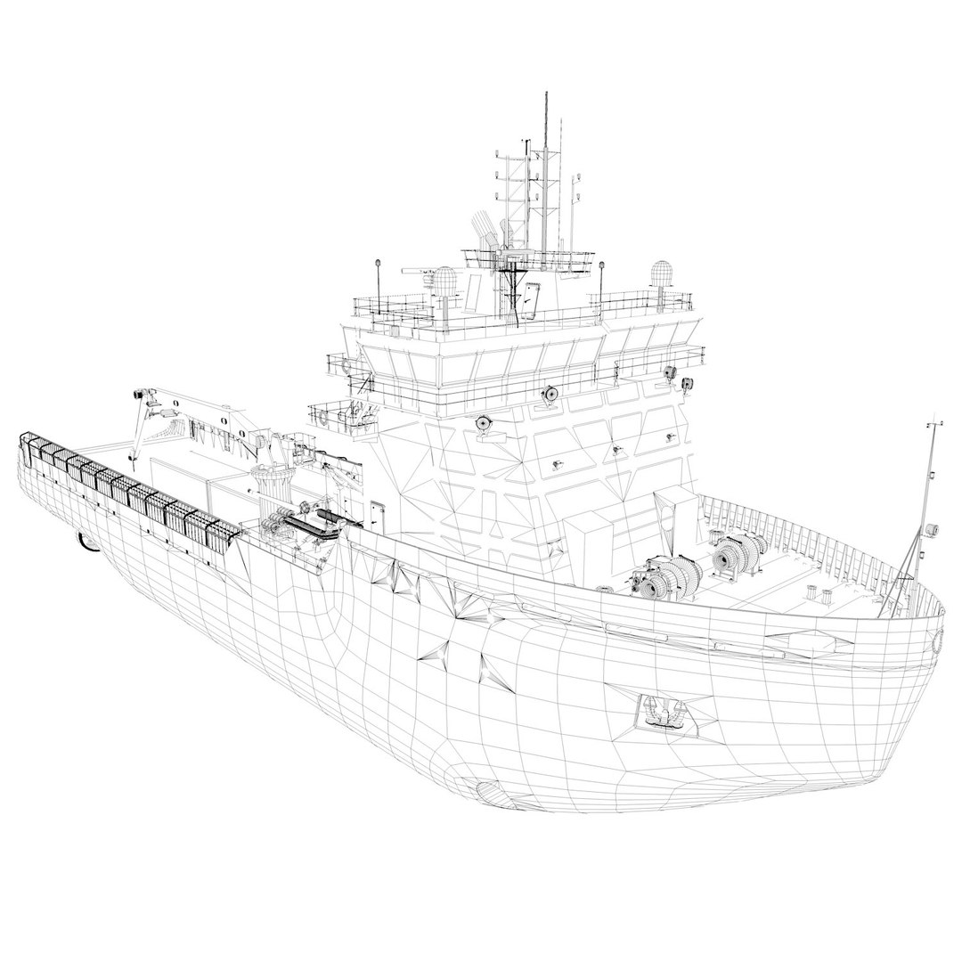 3d Model Of Polar Icebreaker