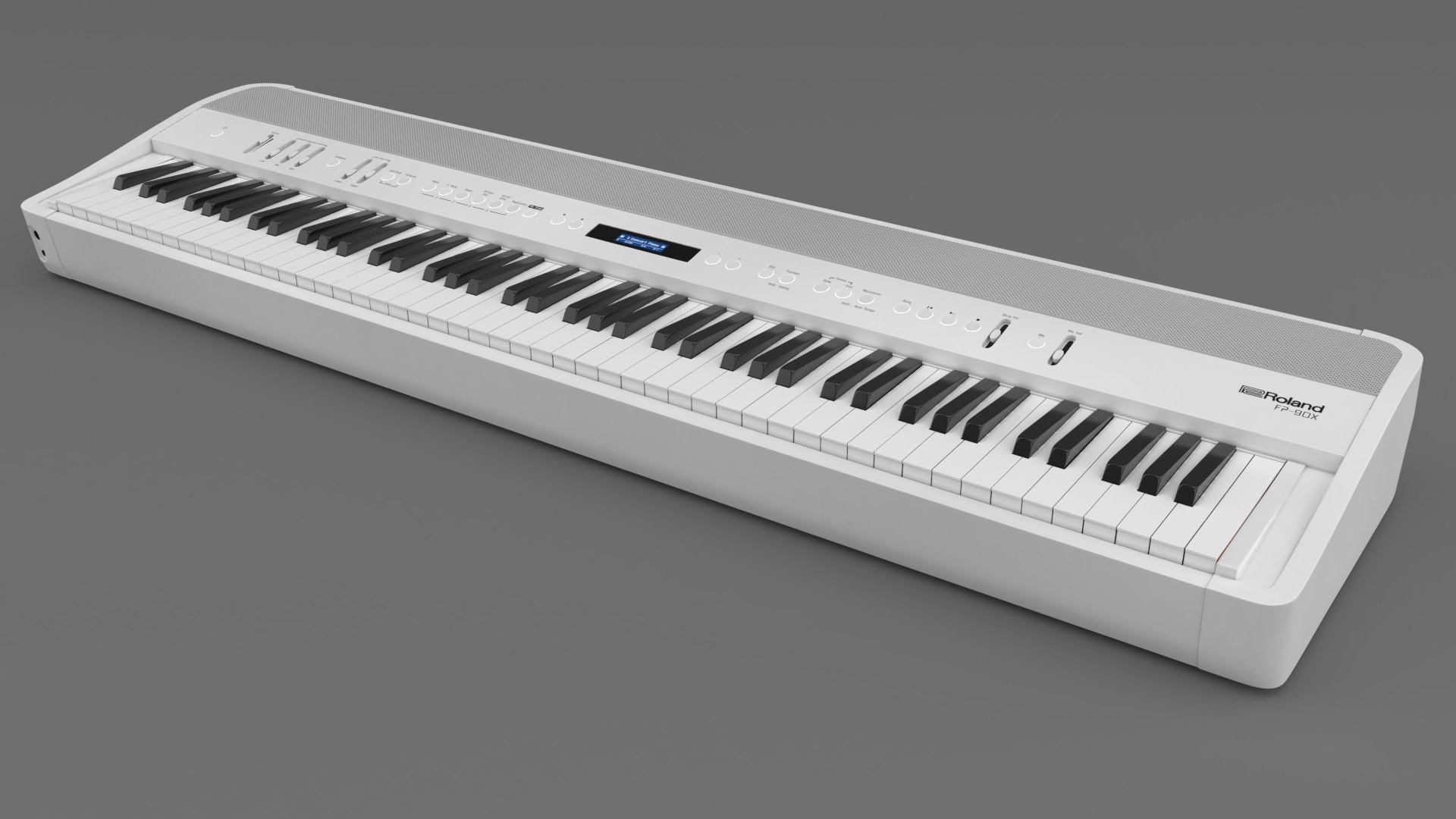 3D Roland Digital Portable Piano FP-90X White - TurboSquid 2012936