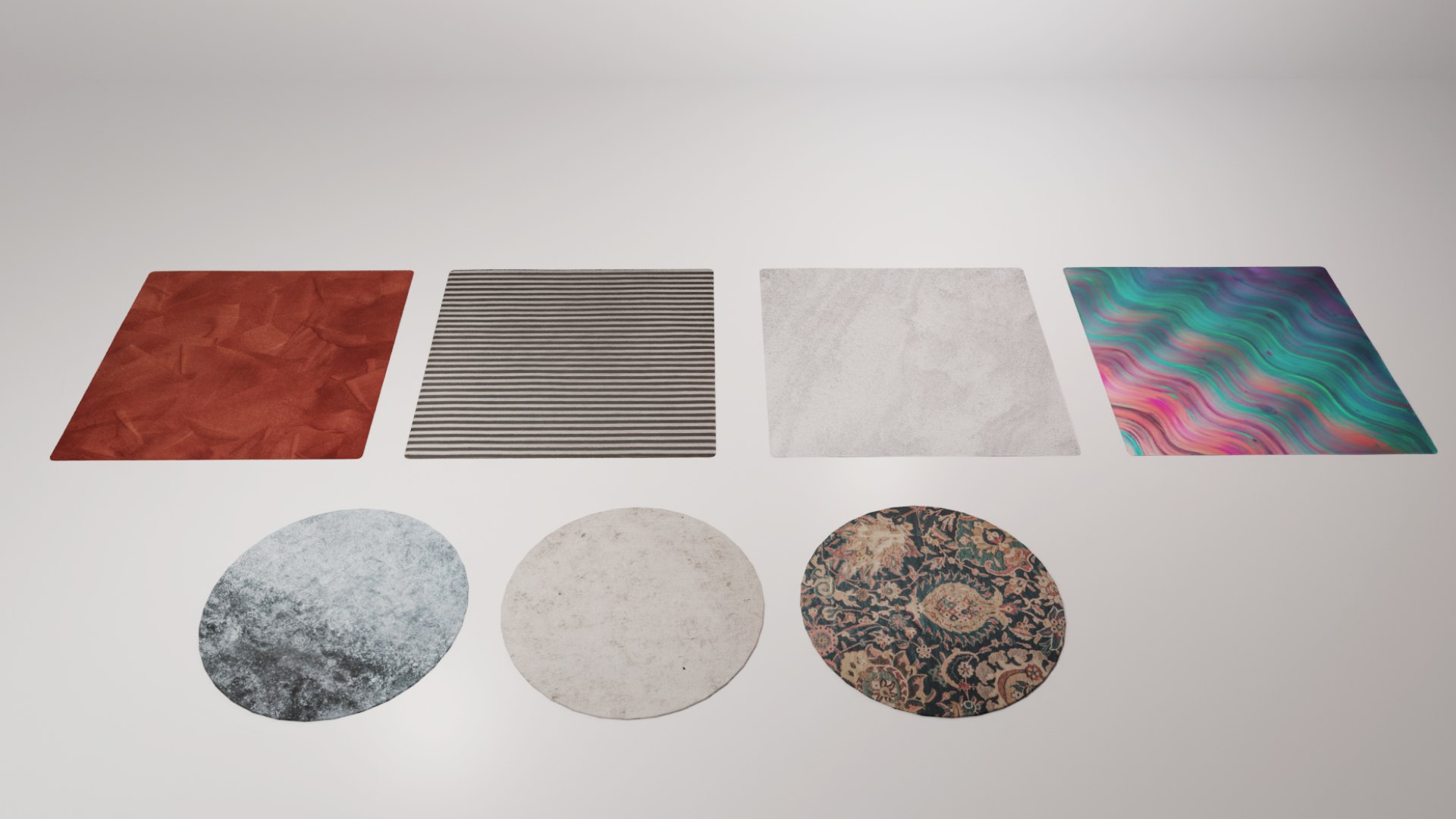 Free Shapespark Low Poly Rugs Kit 3D Model - TurboSquid 1947332