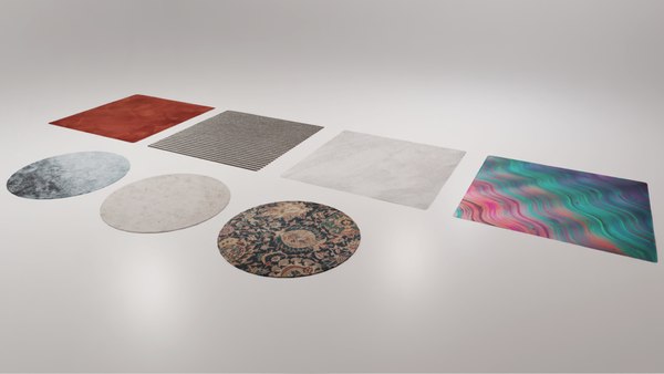 Free Shapespark low poly rugs kit 3D model - TurboSquid 1947332
