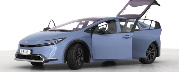 Toyota Prius 2024 Opening doors and trunk3Dモデル - TurboSquid 2040012