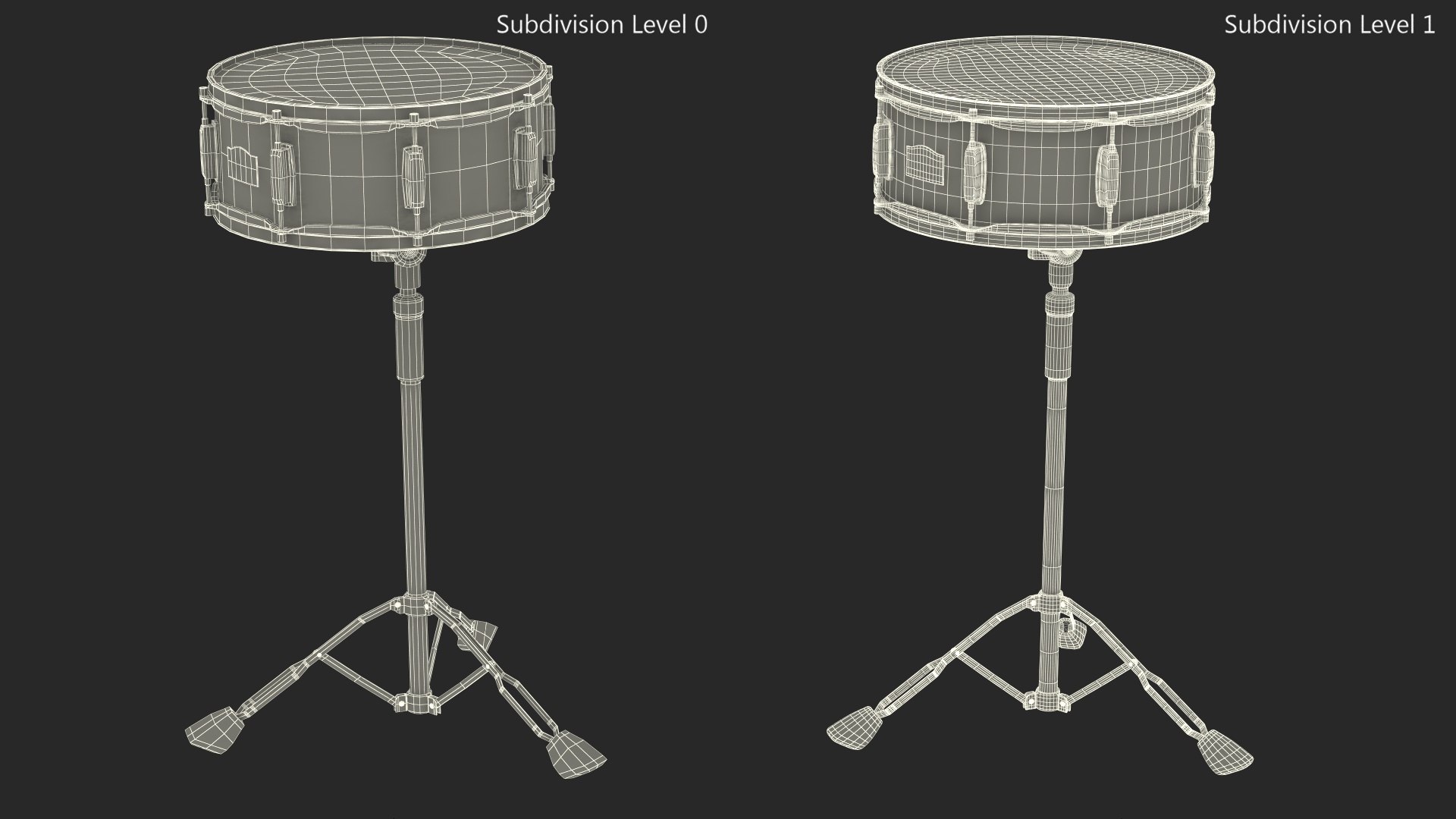 3D Model Snare Drum With Stand - TurboSquid 2172242