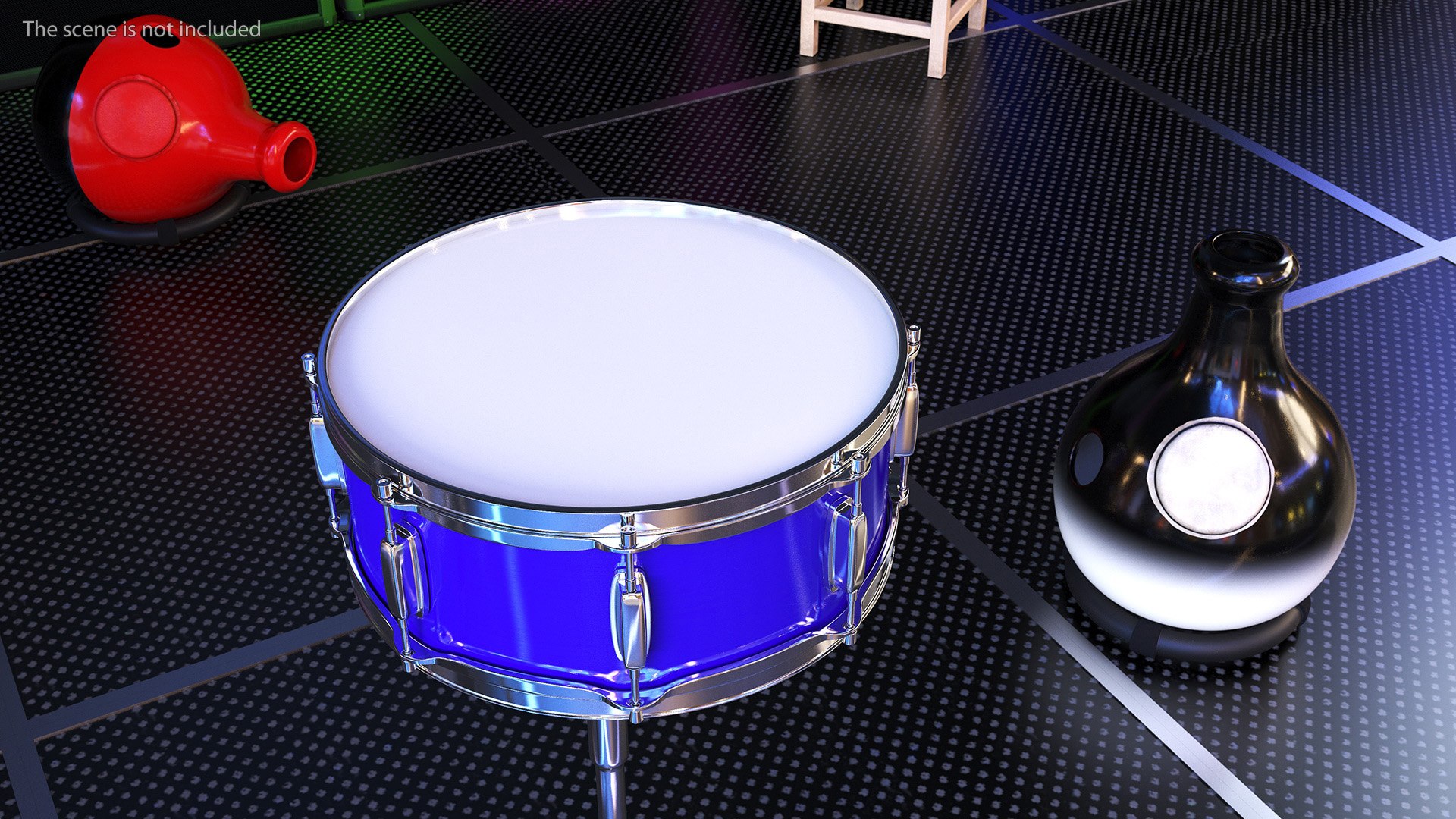 3D Model Snare Drum With Stand - TurboSquid 2172242