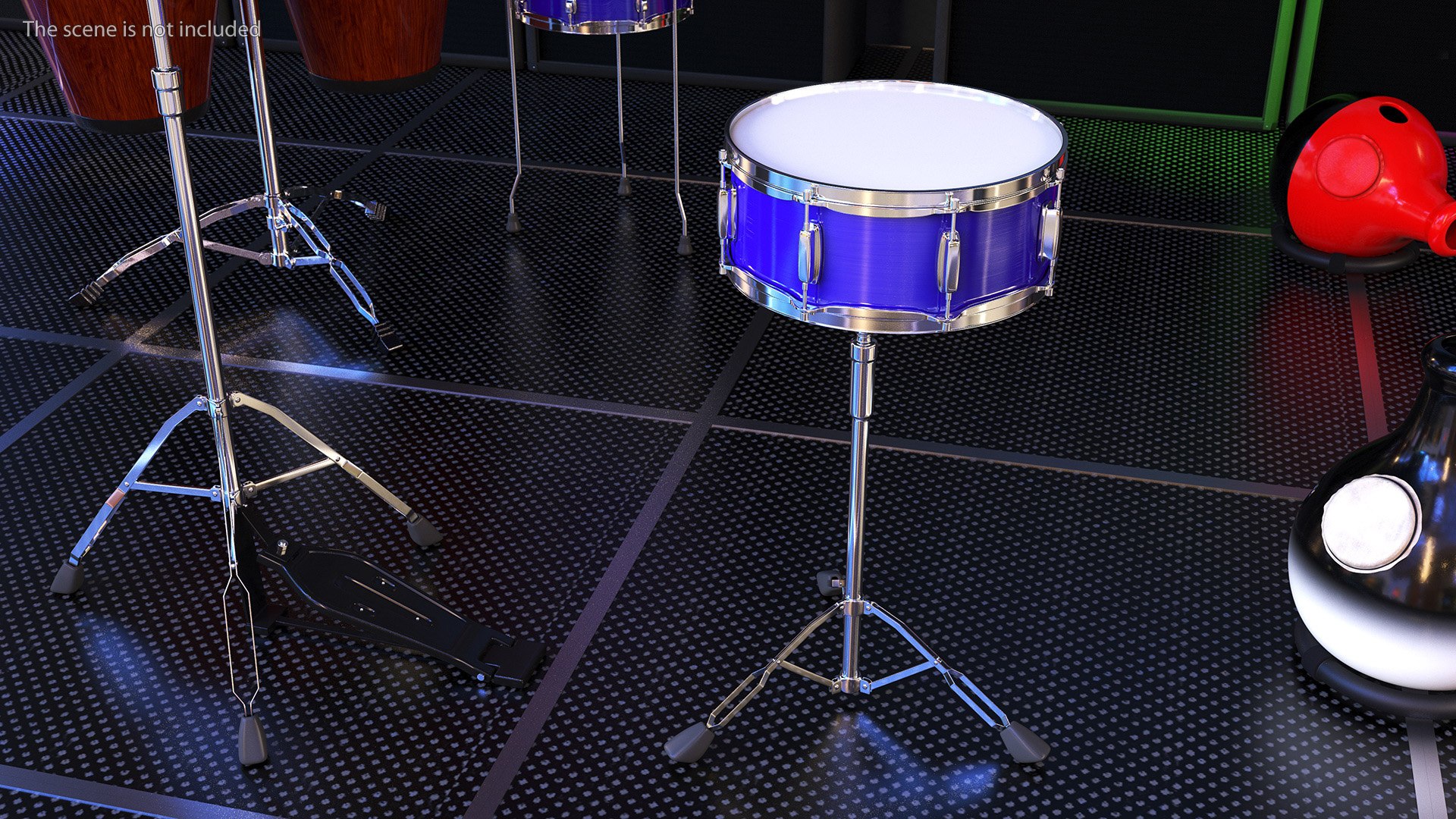 3D Model Snare Drum With Stand - TurboSquid 2172242