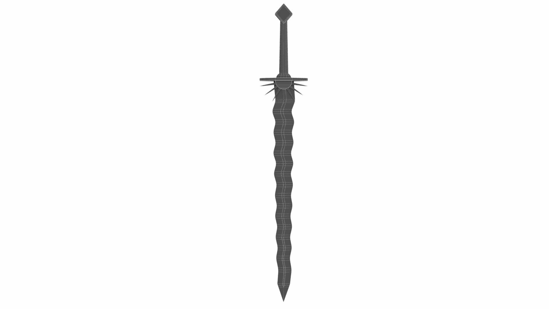 Wavy sword model - TurboSquid 2050046