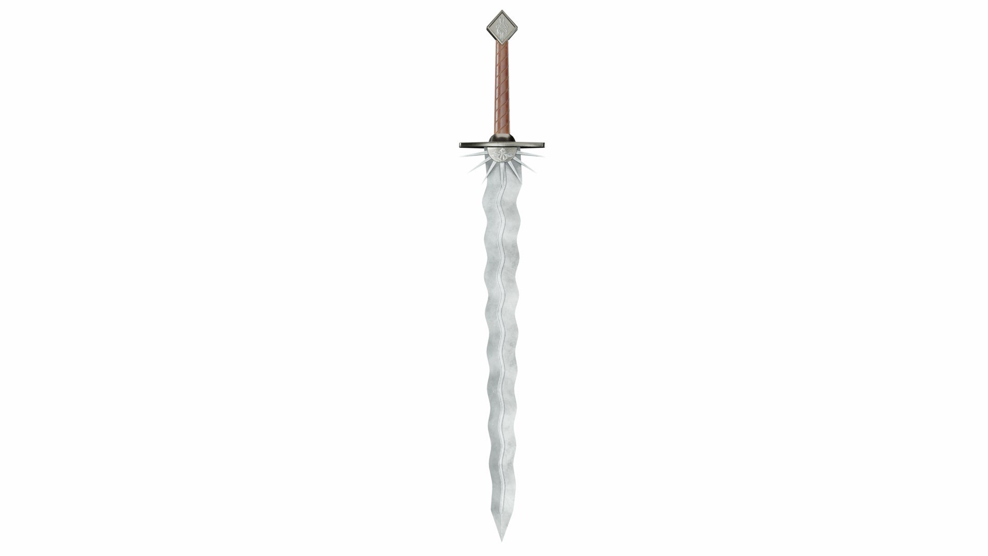 Wavy sword model - TurboSquid 2050046