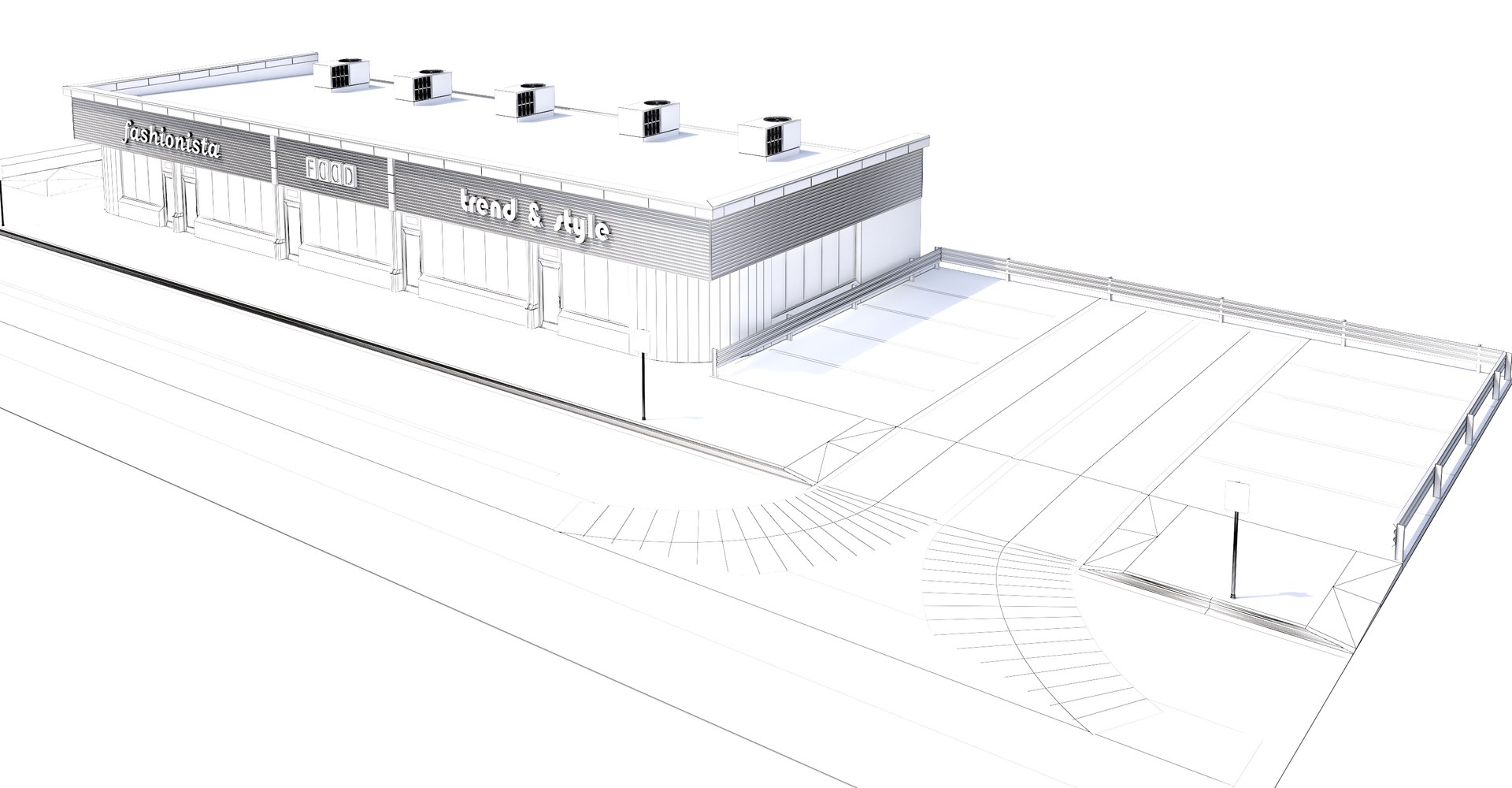 3D Model Store Retailer Mall - TurboSquid 1653724