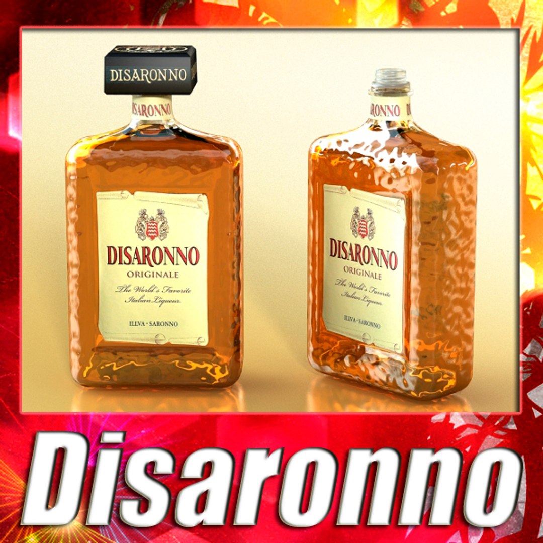 Obj Liquor Bottle Disaronno