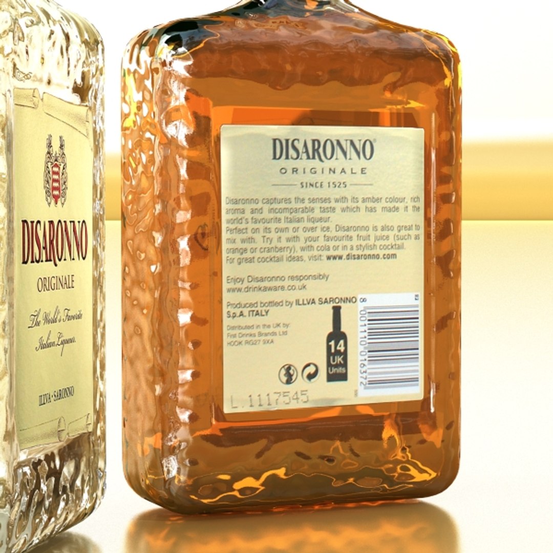 Obj Liquor Bottle Disaronno
