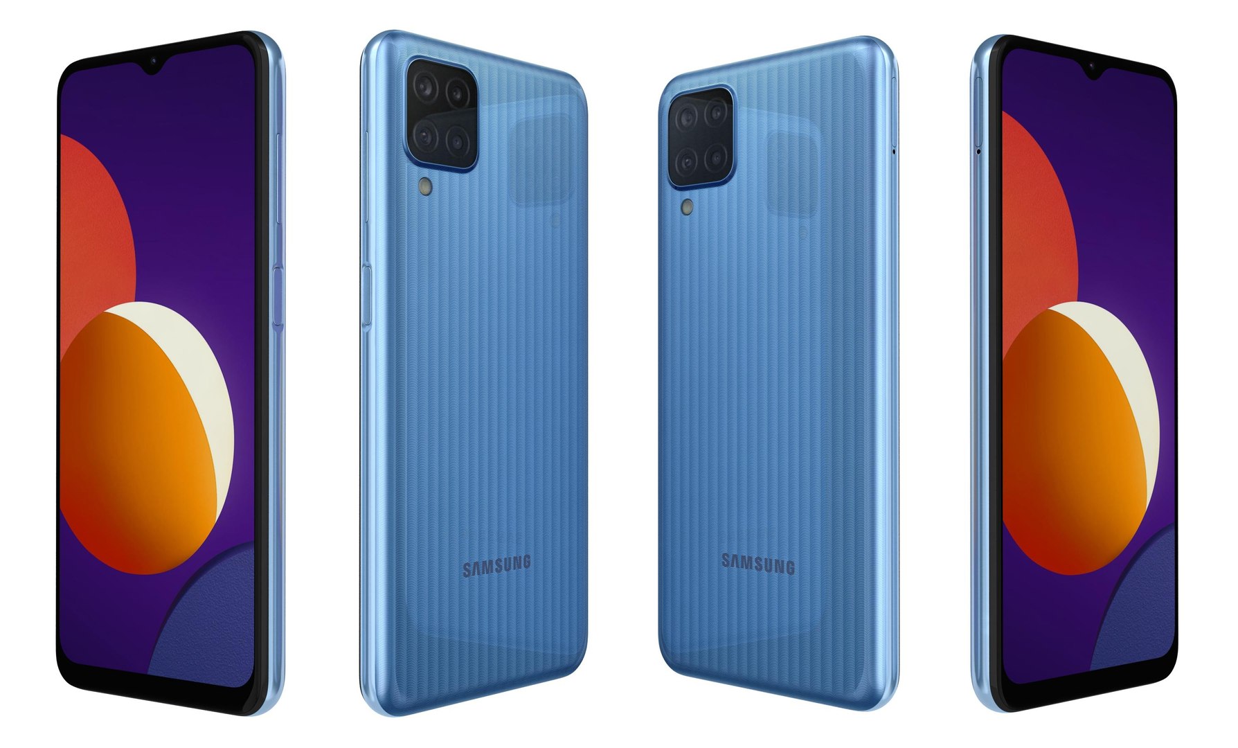 3D Model Samsung Galaxy M12 Blue - TurboSquid 1699470